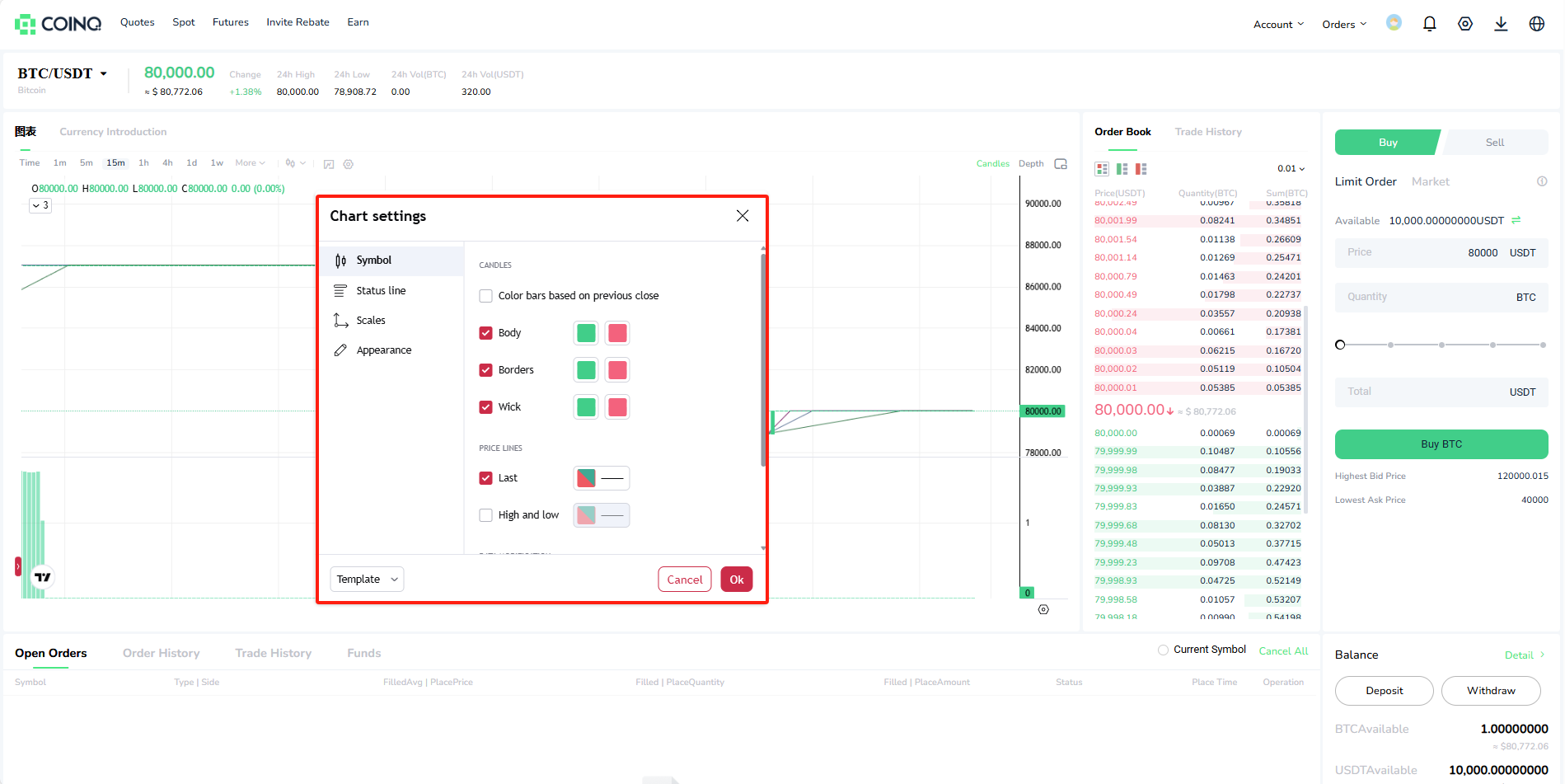 How to Customize Candlestick Chart Colors & Technical Indicators – Help Center
